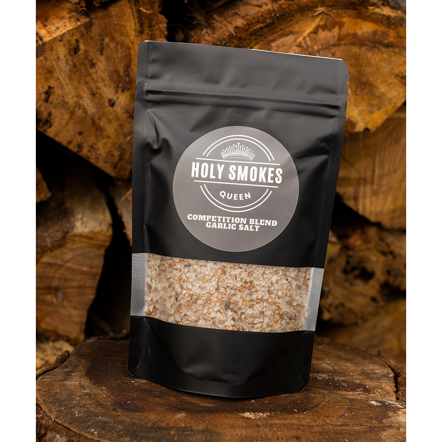 Competition Blend Smoked Garlic Salt – Holy Smokes Queen